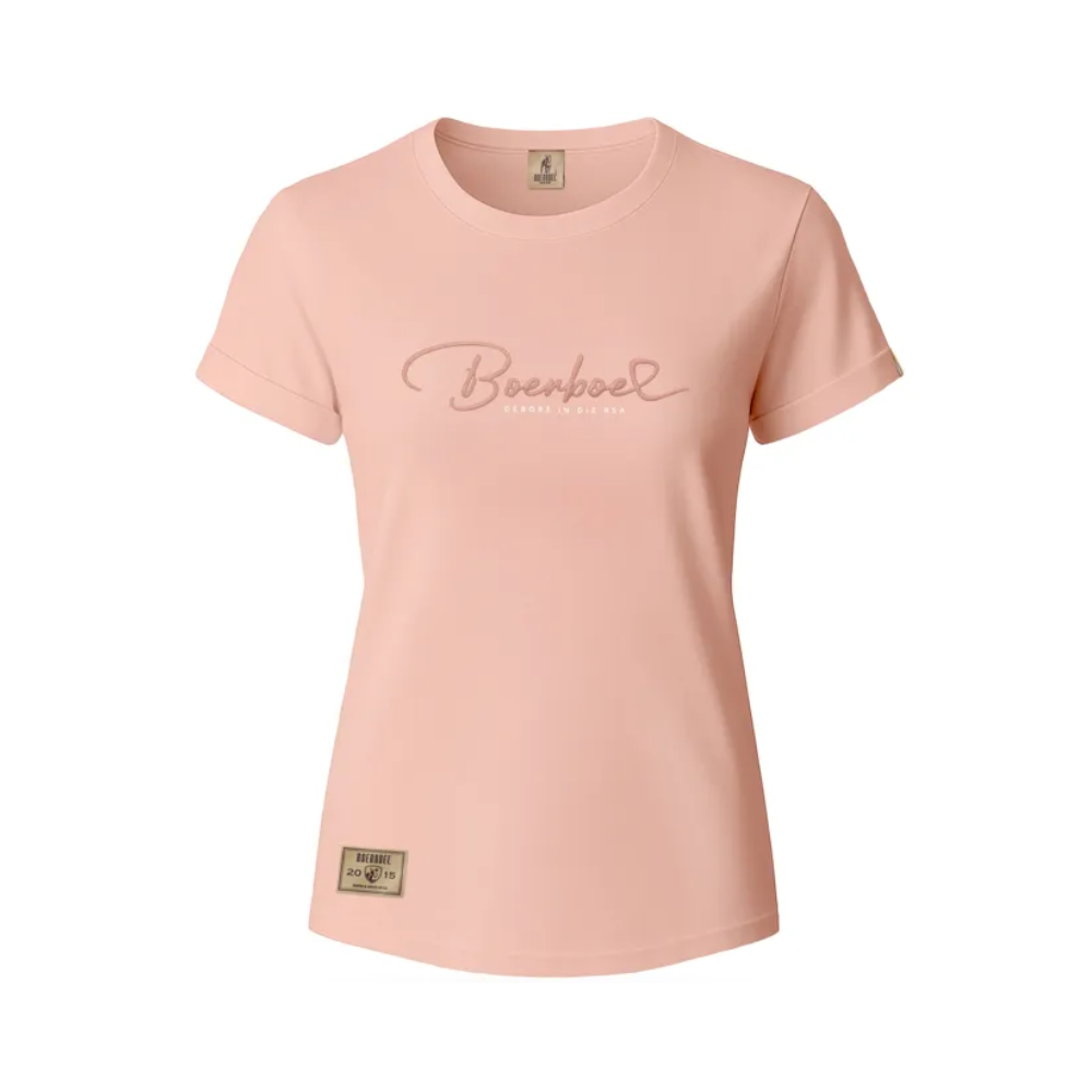 Boerboel Wear Printed Light Pink CANSA T-Shirt - AXL Outdoor